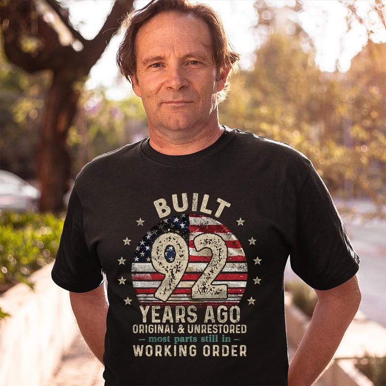 Built 92 Years Ago Shirt for Men, Vintage 1934 Men's Gift, 92nd ...