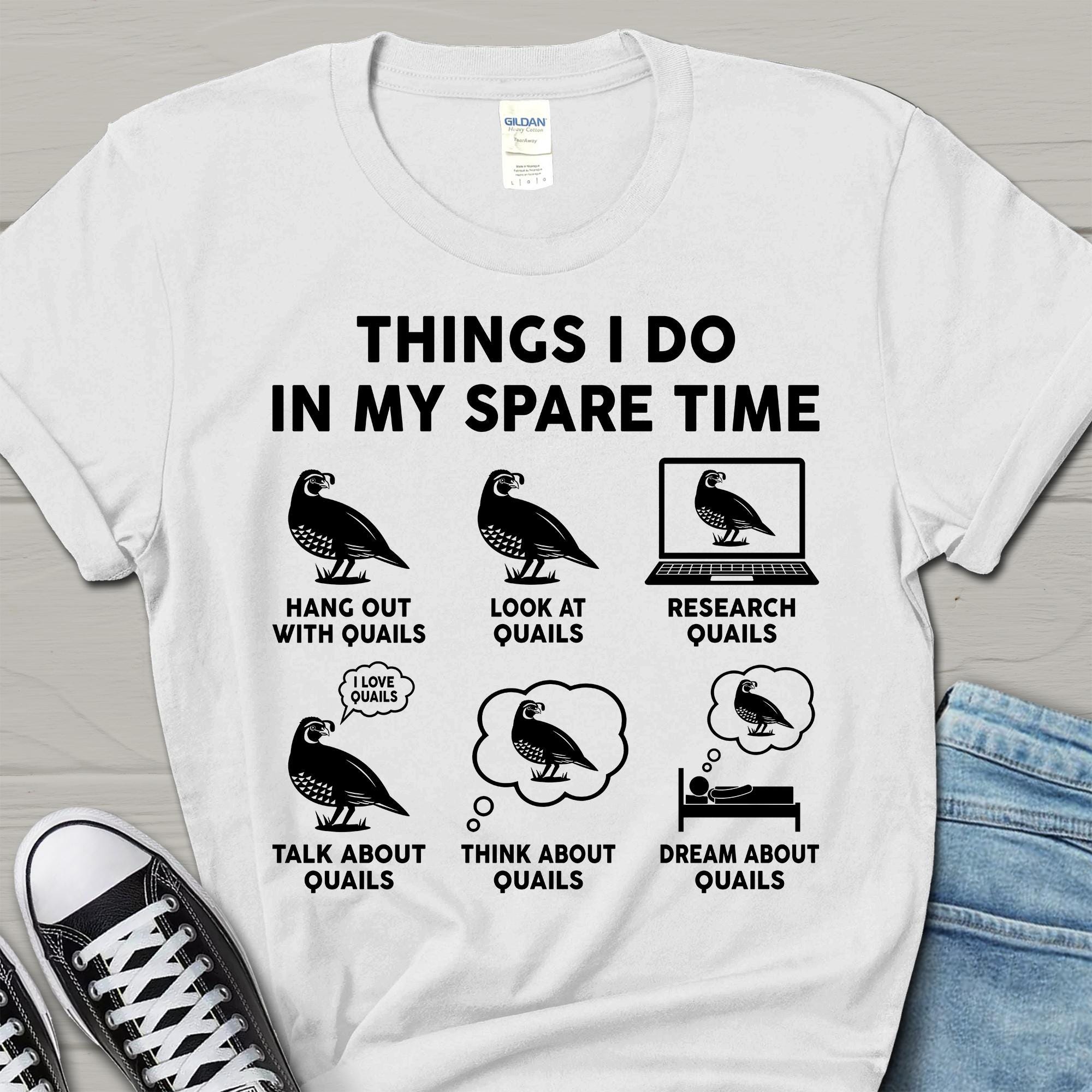 Quail Lover Shirt for Him, Quail Lover Men's T-shirt, Animal Lover Gift ...