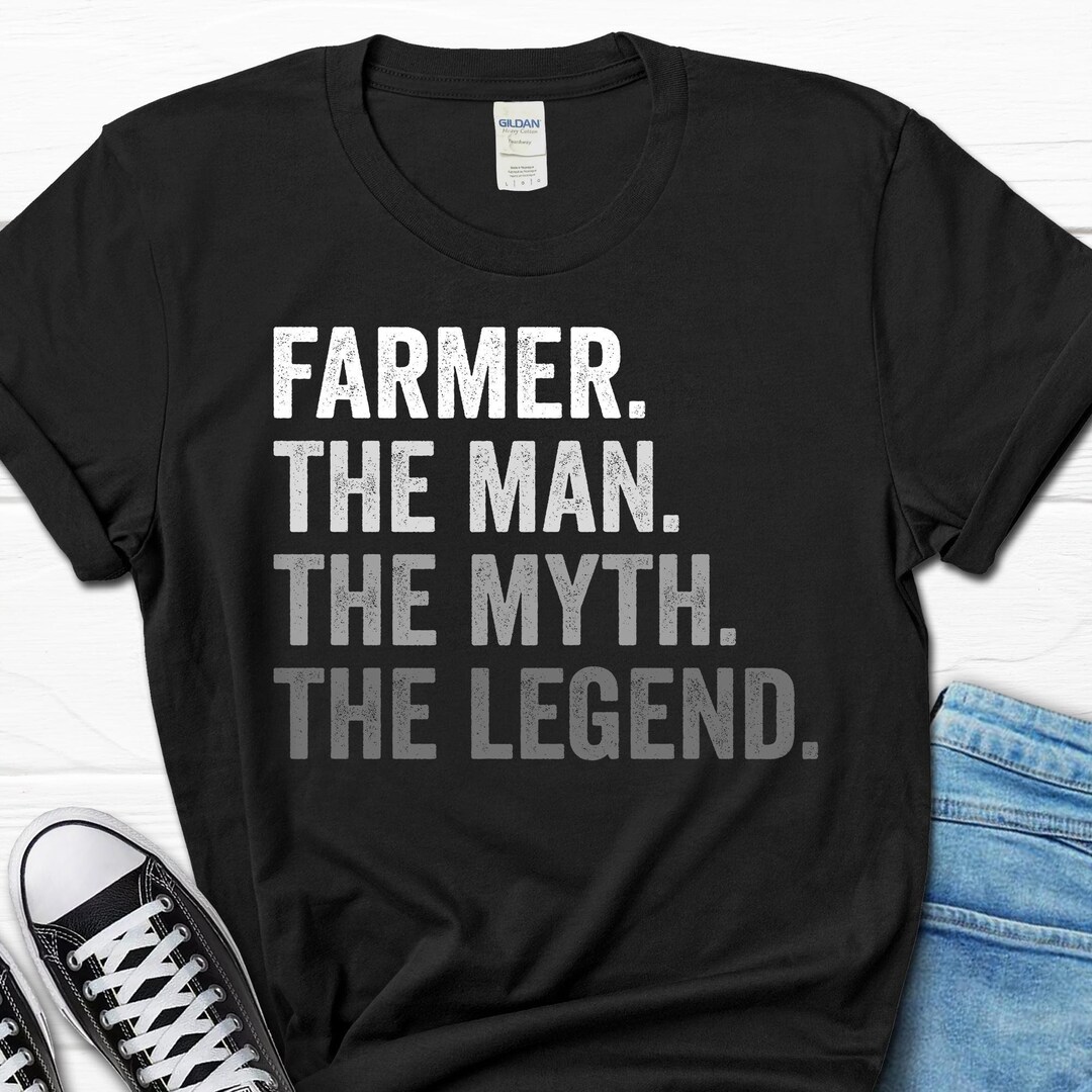 Husband Farmer T-shirt for Him, Dad Farmer Gift, Farmer Birthday Gifts ...