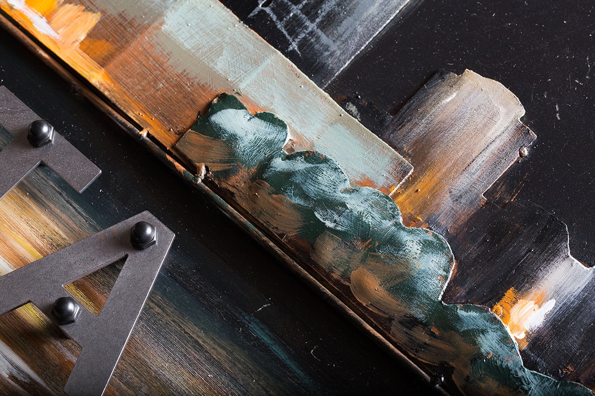 Atlanta Cityscape Metal Sign - Metal - Unfinished - Atlanta Art - Wall ...