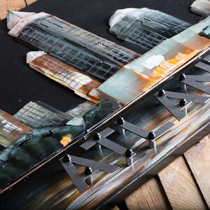 Atlanta Cityscape Metal Sign - Metal - Unfinished - Atlanta Art - Wall ...