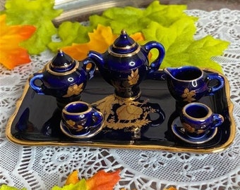 Limoges Miniature Tea Set | Etsy
