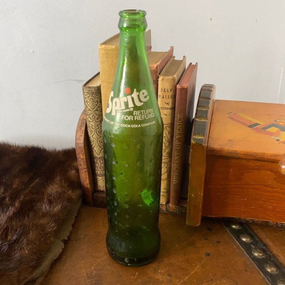 Vintage 16 Oz Sprite Soda Pop Glass Hobnail Bottle - Platt National ...