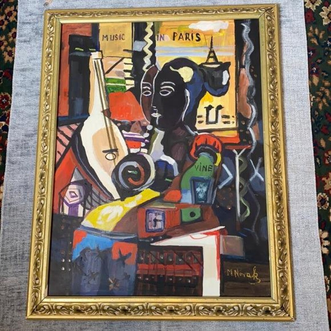 Mladen Novak Original Abstract Painting "birth of Composition in Music ...