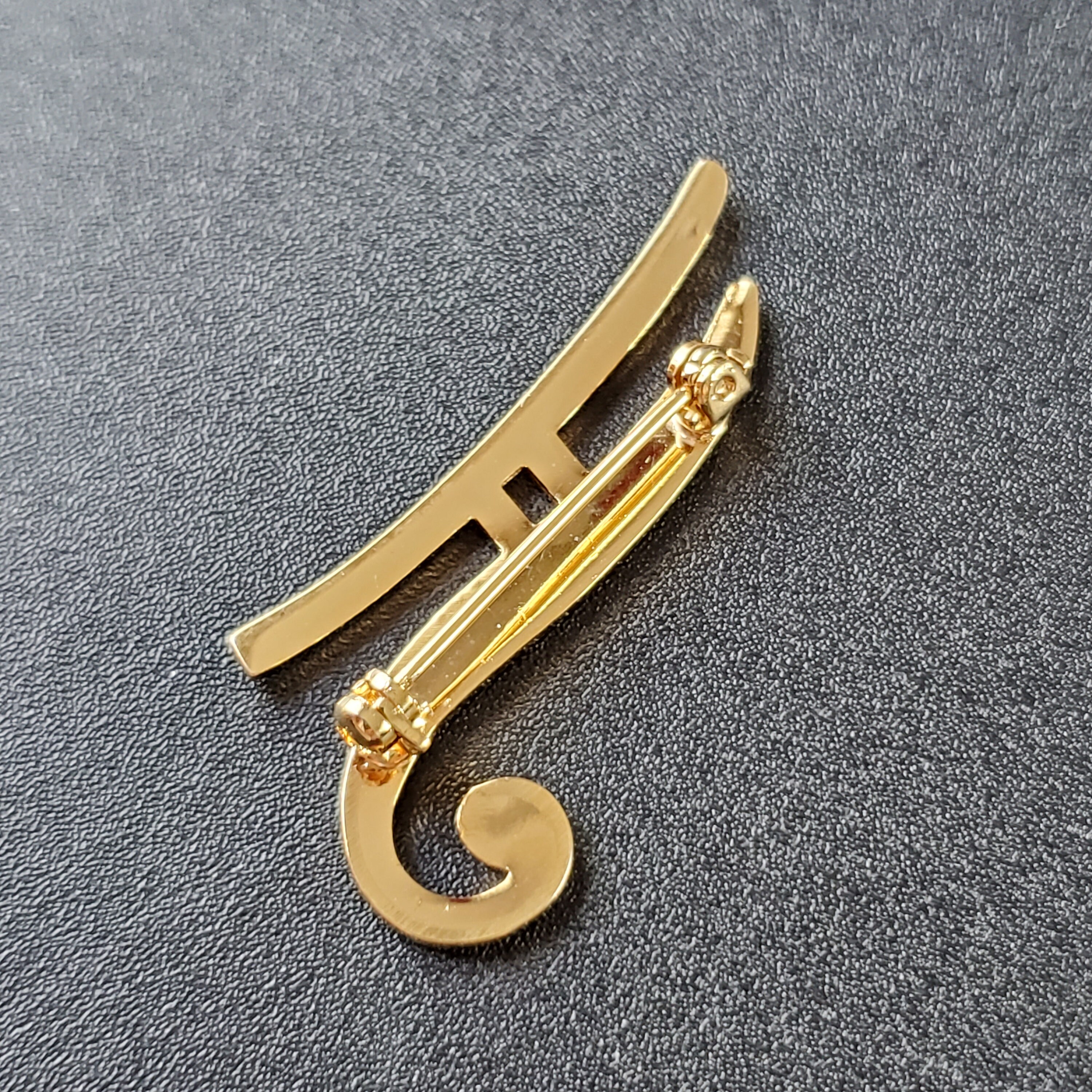 Vintage Letter Monogram Brooch, Initial Brooch Pin - Etsy