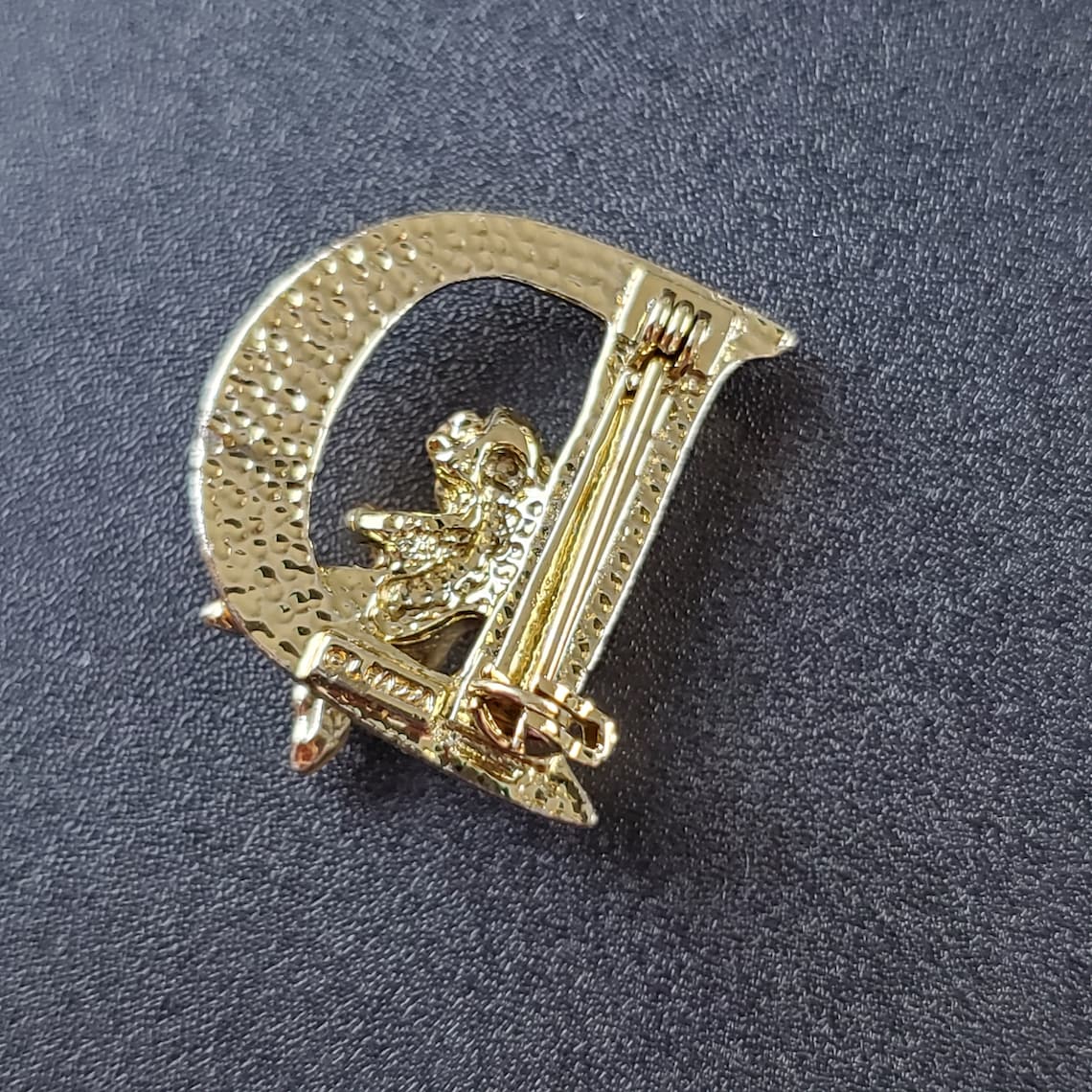 D Letter Brooch Vintage Alphabet Brooch Initial Pin - Etsy
