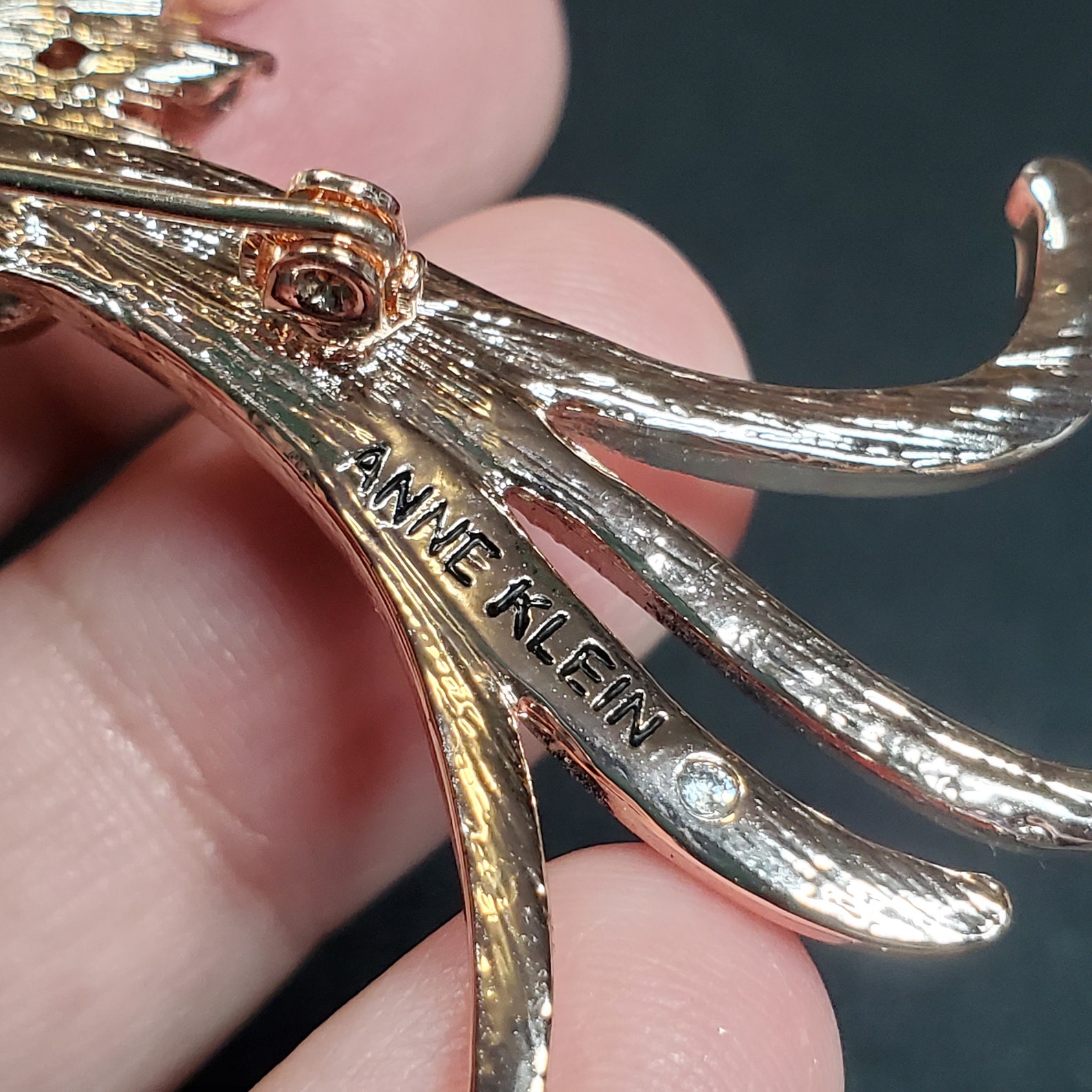 Vintage Bird Brooch Ann Klein Bird Pin Pink Enamel and - Etsy