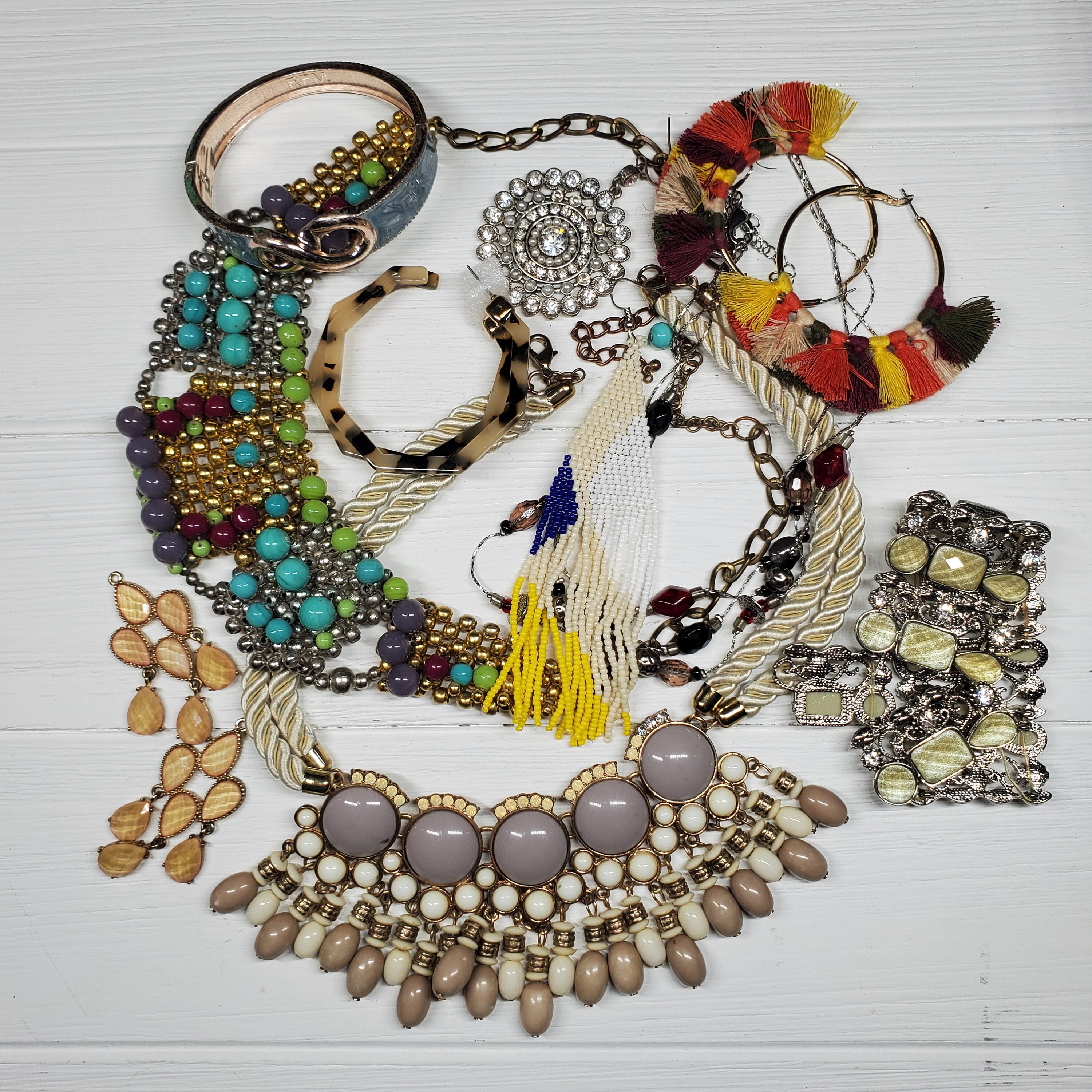 Colorful Junk Jewelry Lot, Vintage Jewelry Lot, Junk Jewelry Lot ...