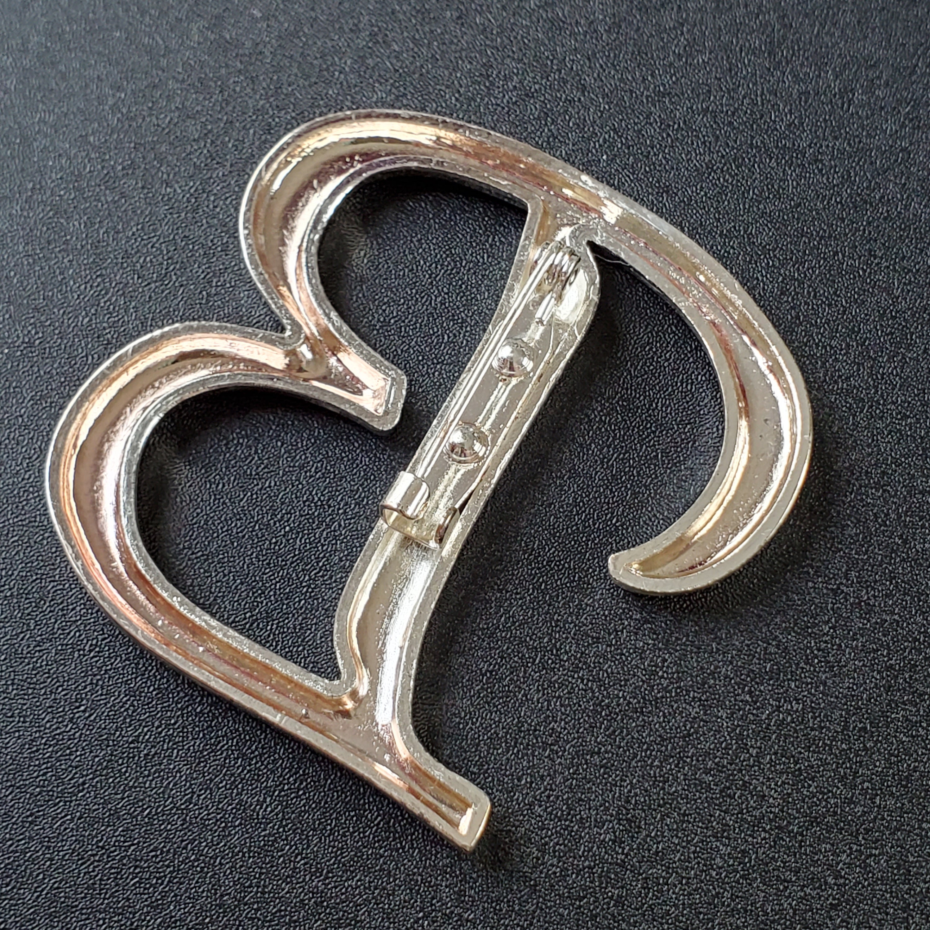 B Letter brooch Alphabet B pin Vintage initial brooch pin | Etsy