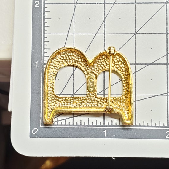 B Letter brooch Alphabet B pin Vintage initial brooch… - Gem