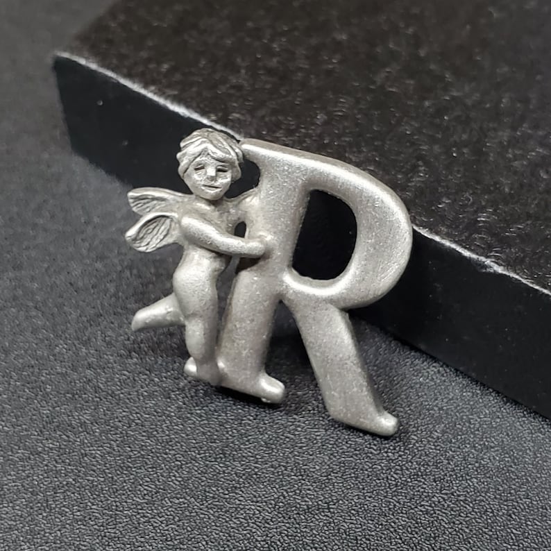 Letter R Brooch Monogram Initial Vintage Brooch Pin - Etsy