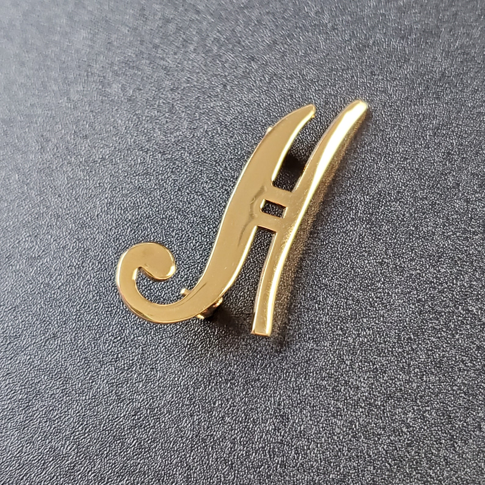 Vintage Letter Monogram Brooch, Initial Brooch Pin - Etsy