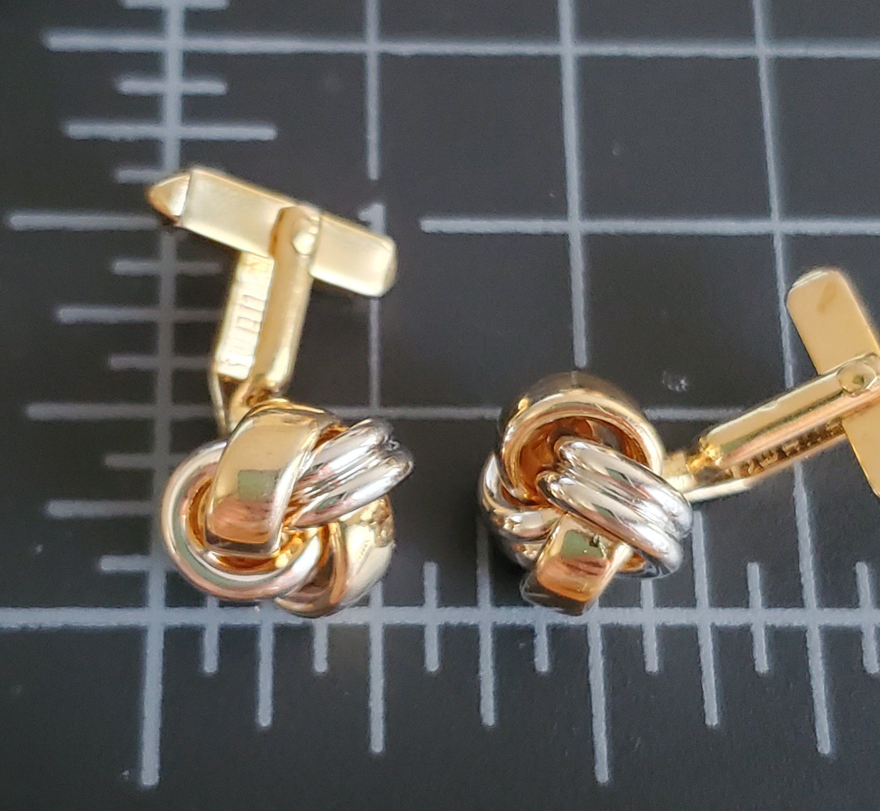 Swank Vintage Two Tone Love Knot Cufflinks Unisex Cuff Links - Etsy