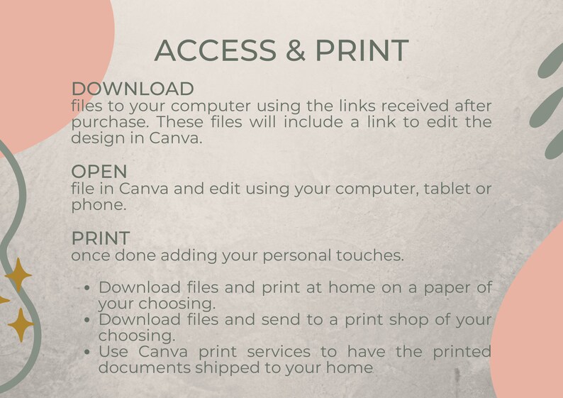 Invoice Template DIGITAL FILE ONLY Retro Style Stripes - Etsy