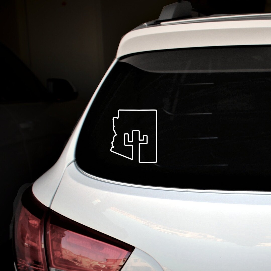 Arizona Cactus Vinyl Decal | Car Decal | Bumper Sticker - Etsy