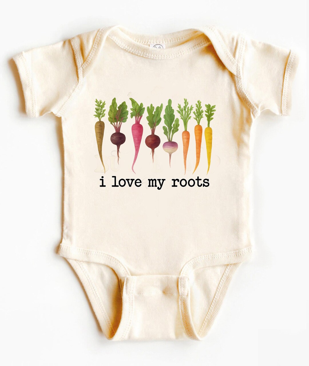 I Love My Roots Baby Bodysuit – Cute Garden Veggie Infant Outfit ...