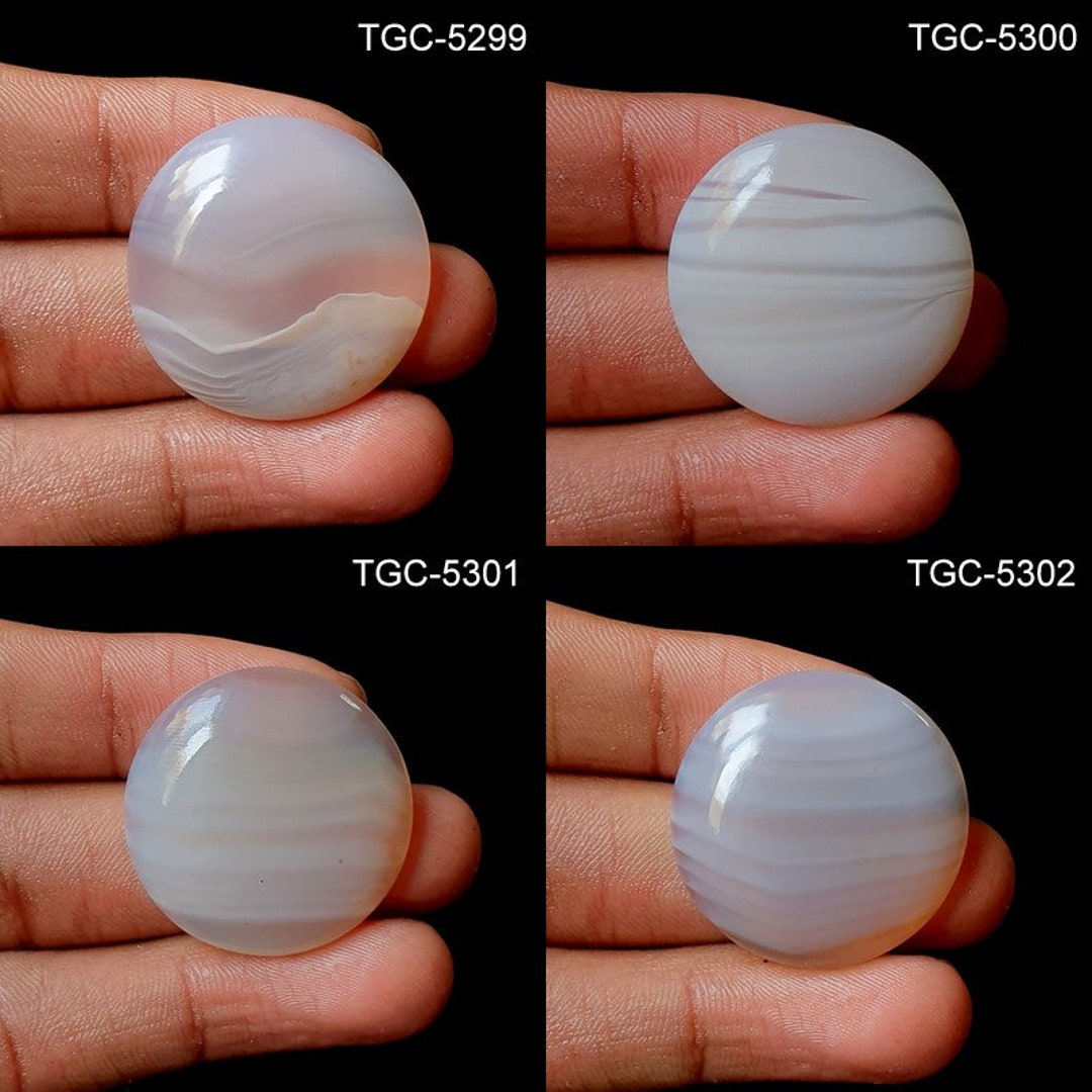 Round Botswana Agate Cabs - Botswana Agate Stone - Botswana Agate ...