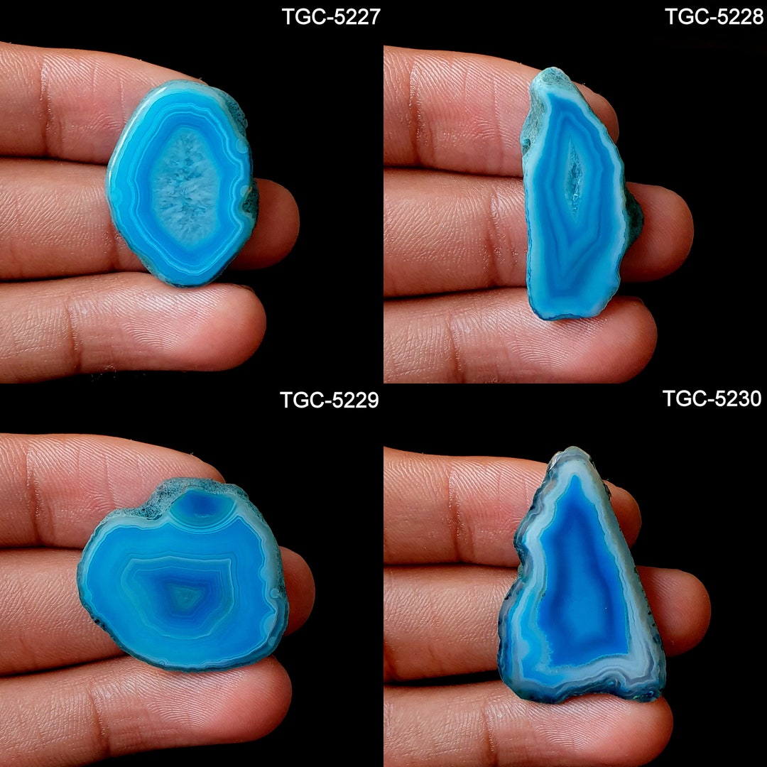 Blue Banded Agate Slice - High Quality Blue Banded Agate Slice Stone ...