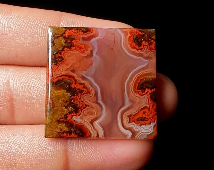 RARE Seam Agate Stone - High Quality Seam Agate Gemstone - Rarest Seam ...