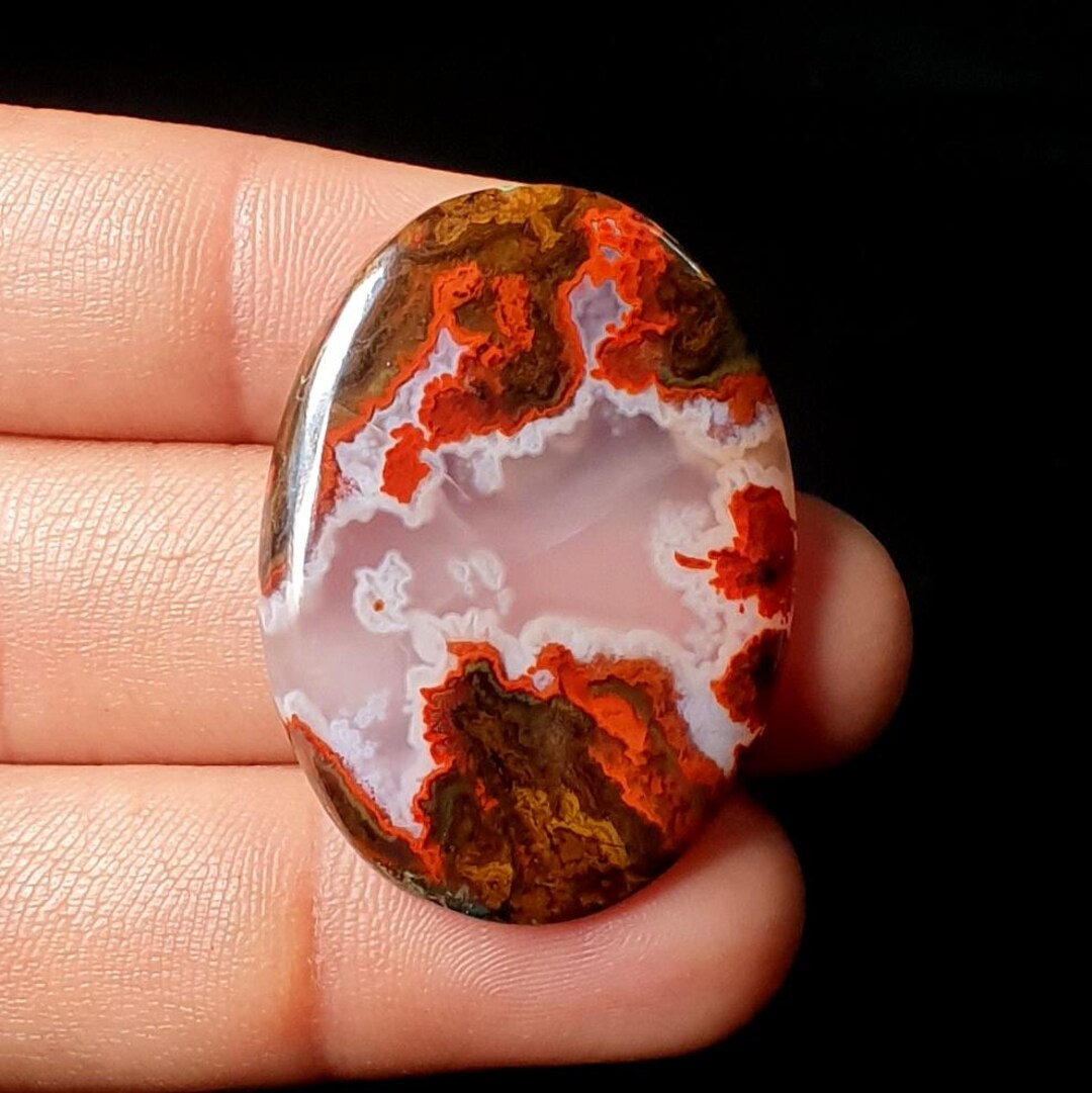 3D Texture Seam Agate Stone Natural Seam Agate Gemstone Rarest Seam ...