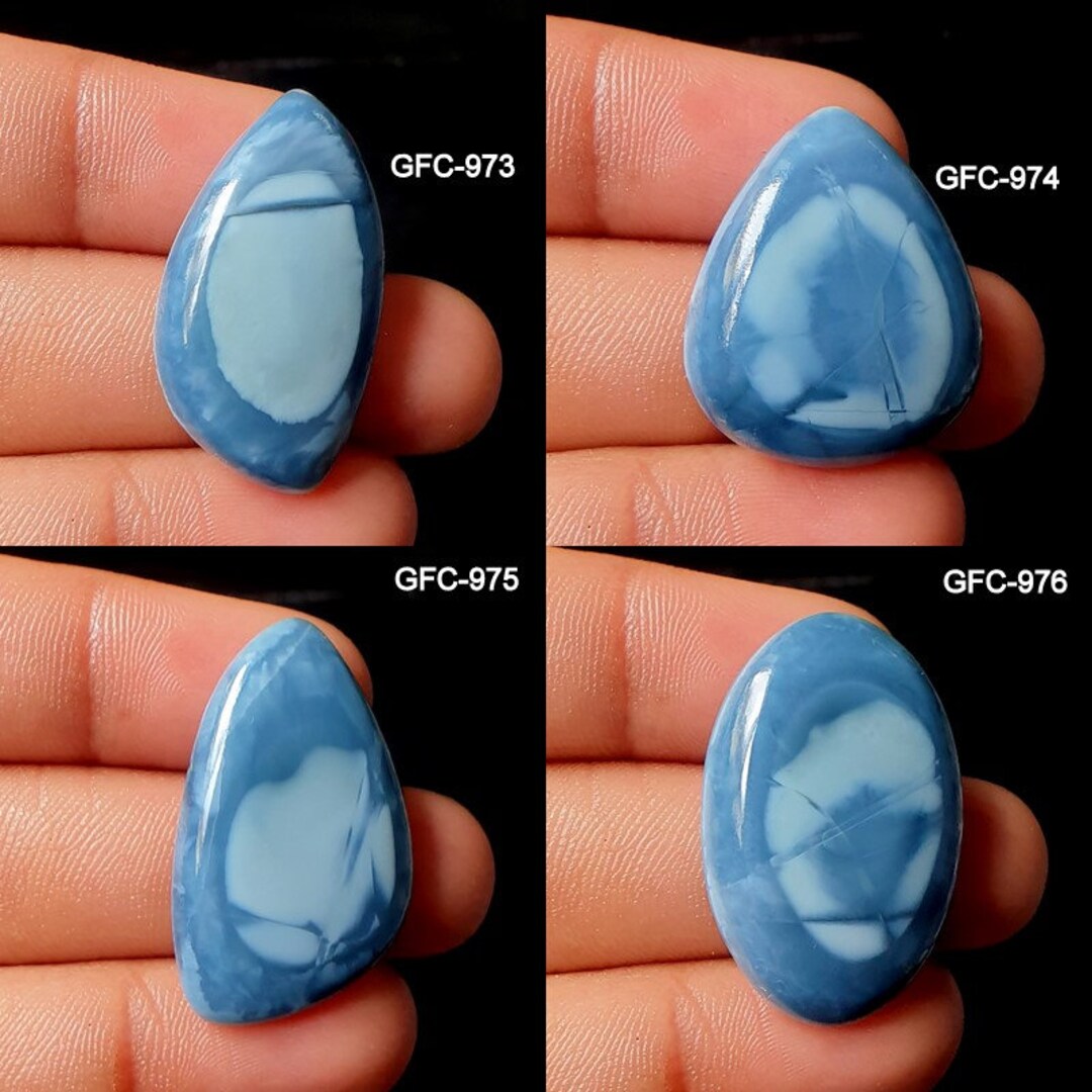 Gorgeous Blue Opal Cabochon - Blue Opal Gemstone - High Quality Blue ...