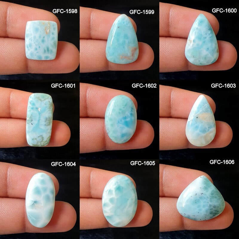 Faceted Larimar - Etsy