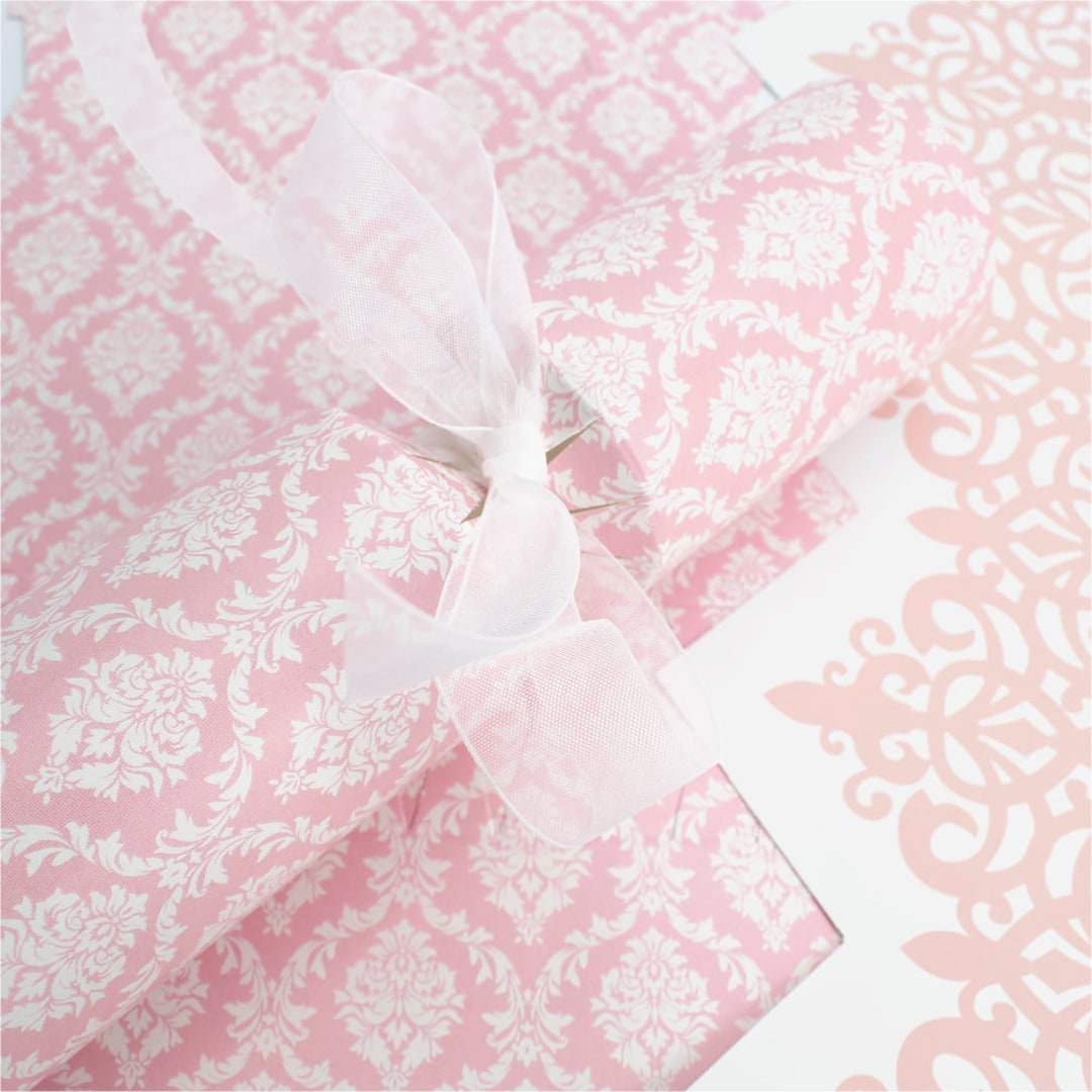 Pink Damask Cracker Making Craft Kit Make & Fill Your Own - Etsy