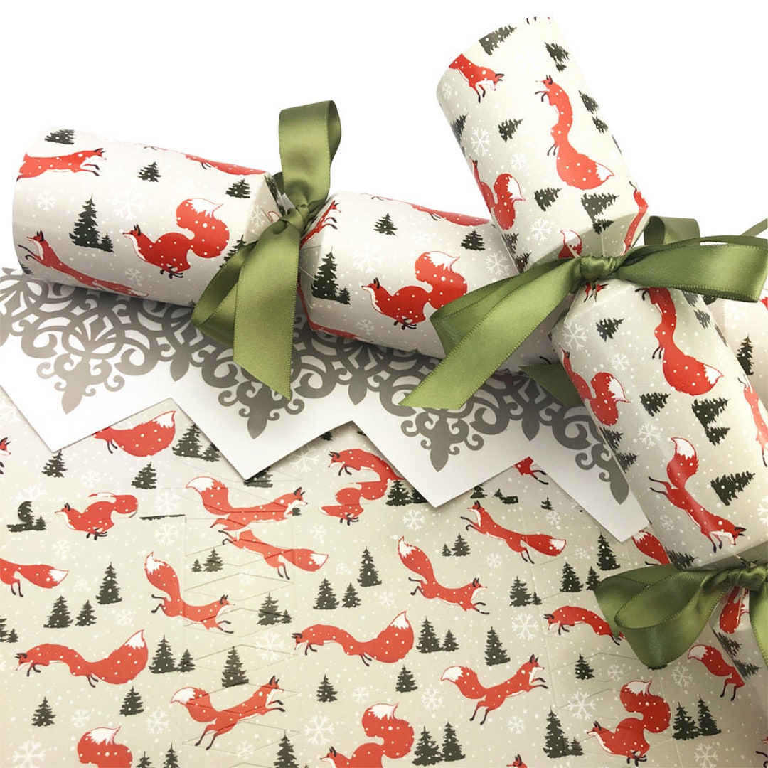 Christmas Fox Cracker Making Craft Kit Make & Fill Your Own - Etsy