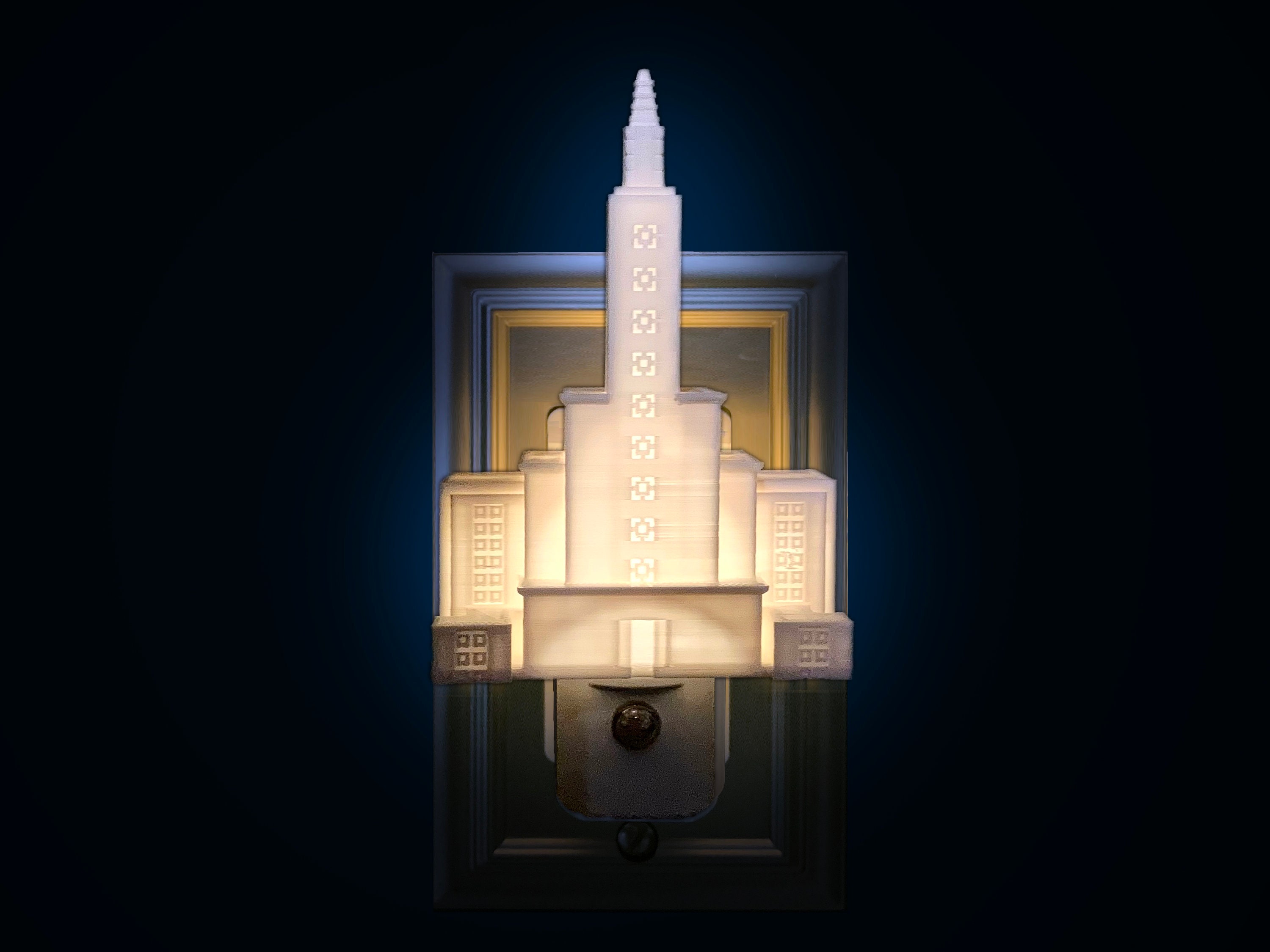 Los Angeles California Temple Night Light plug-in LED LDS - Etsy