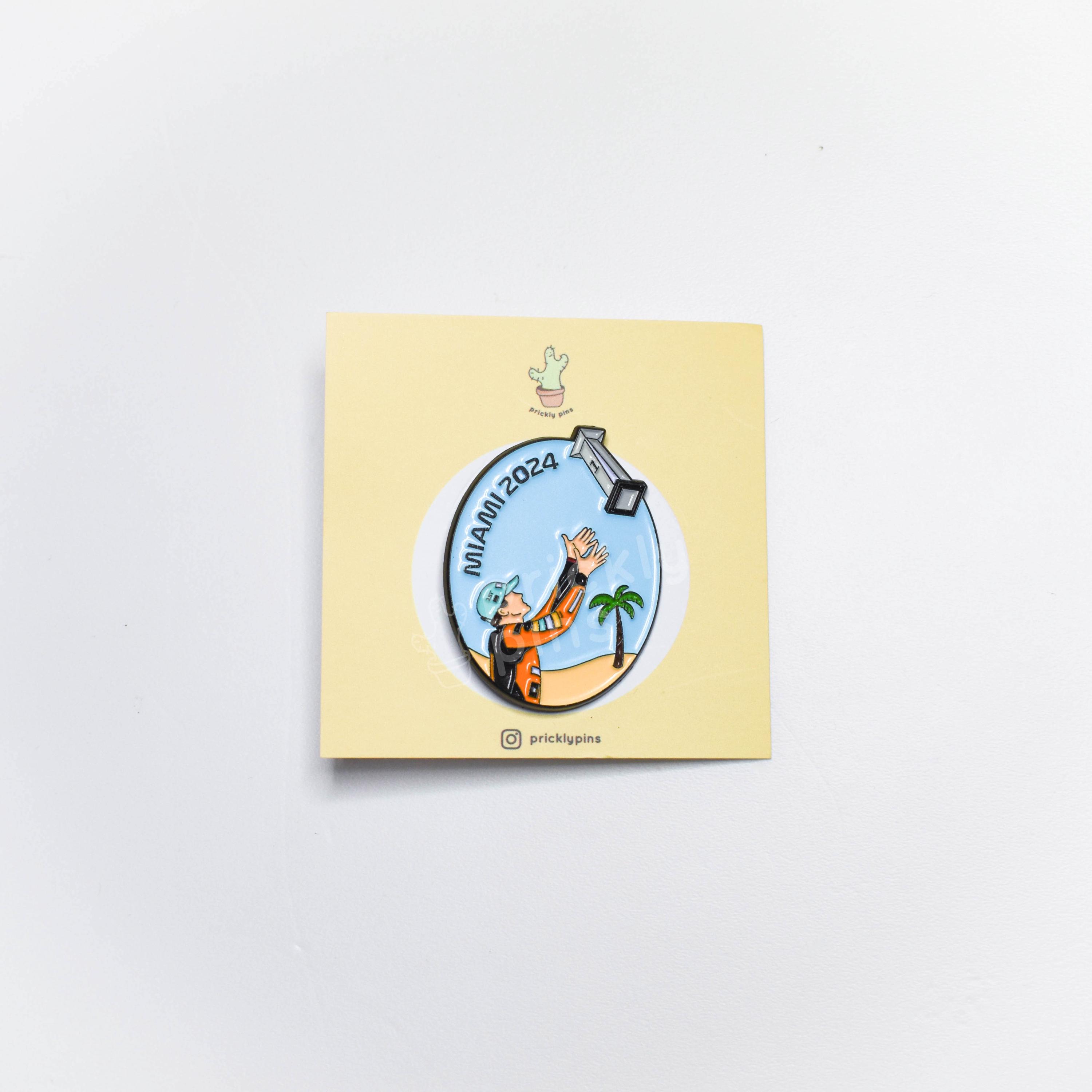 Lando Norris F1 Miami 2024 Win Soft Enamel Pin - Etsy