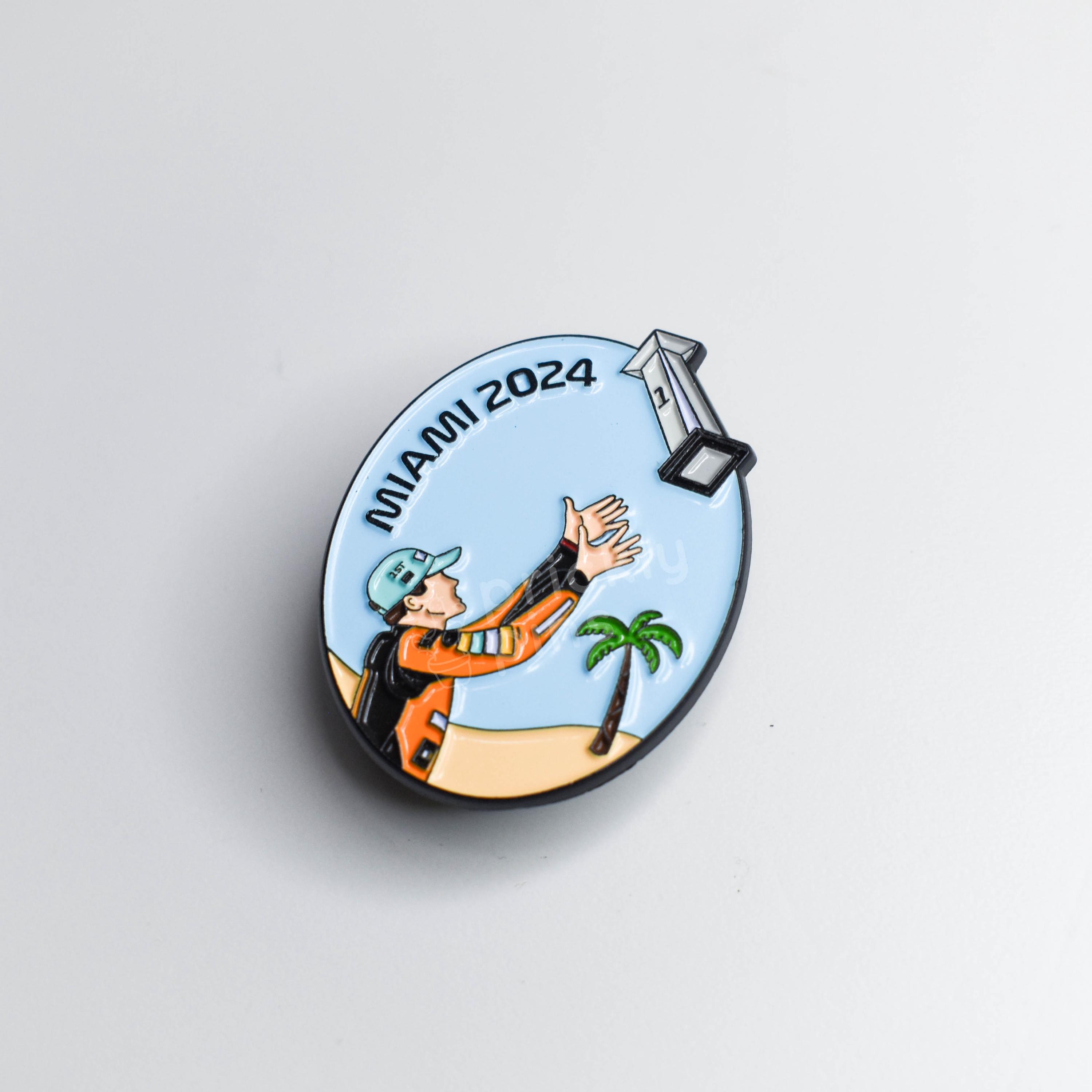 Lando Norris F1 Miami 2024 Win Soft Enamel Pin - Etsy