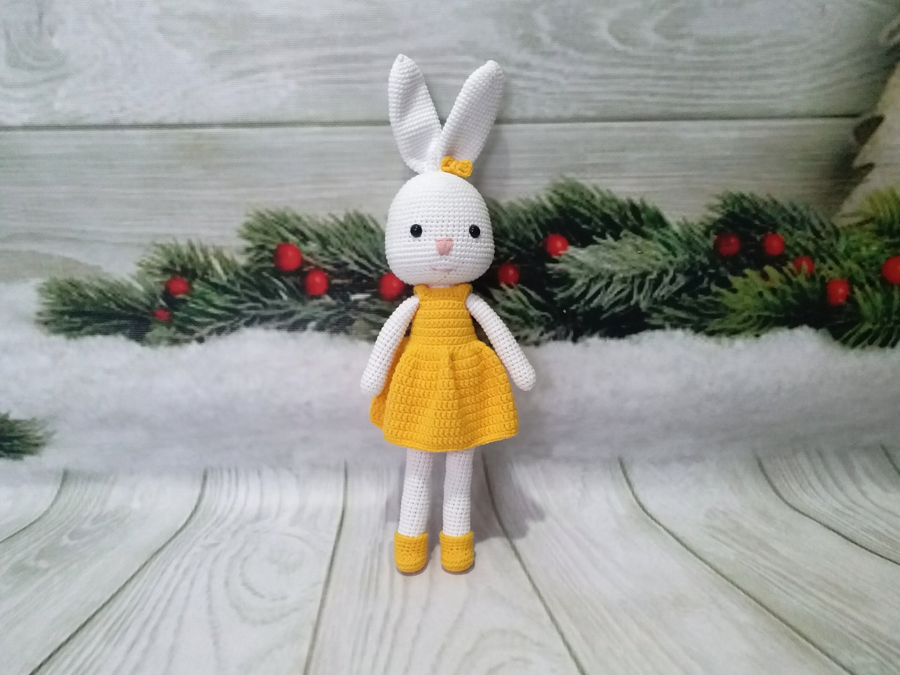 Toy Rabbit Knitted Toy Rabbit Crochet Bunny Amigurumi Bunny | Etsy