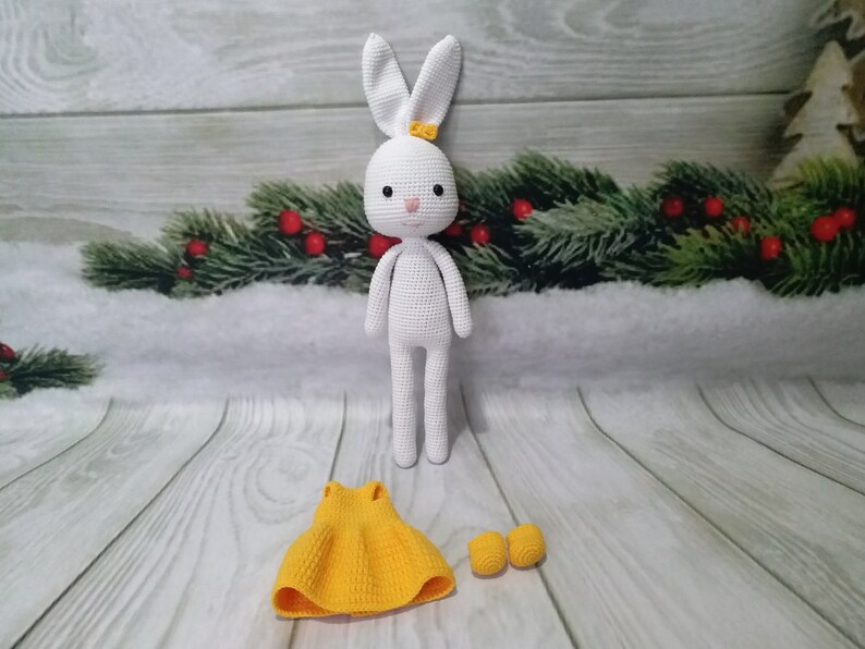 TOY RABBIT Knitted Toy Rabbit Crochet Bunny Bunny Toys for - Etsy