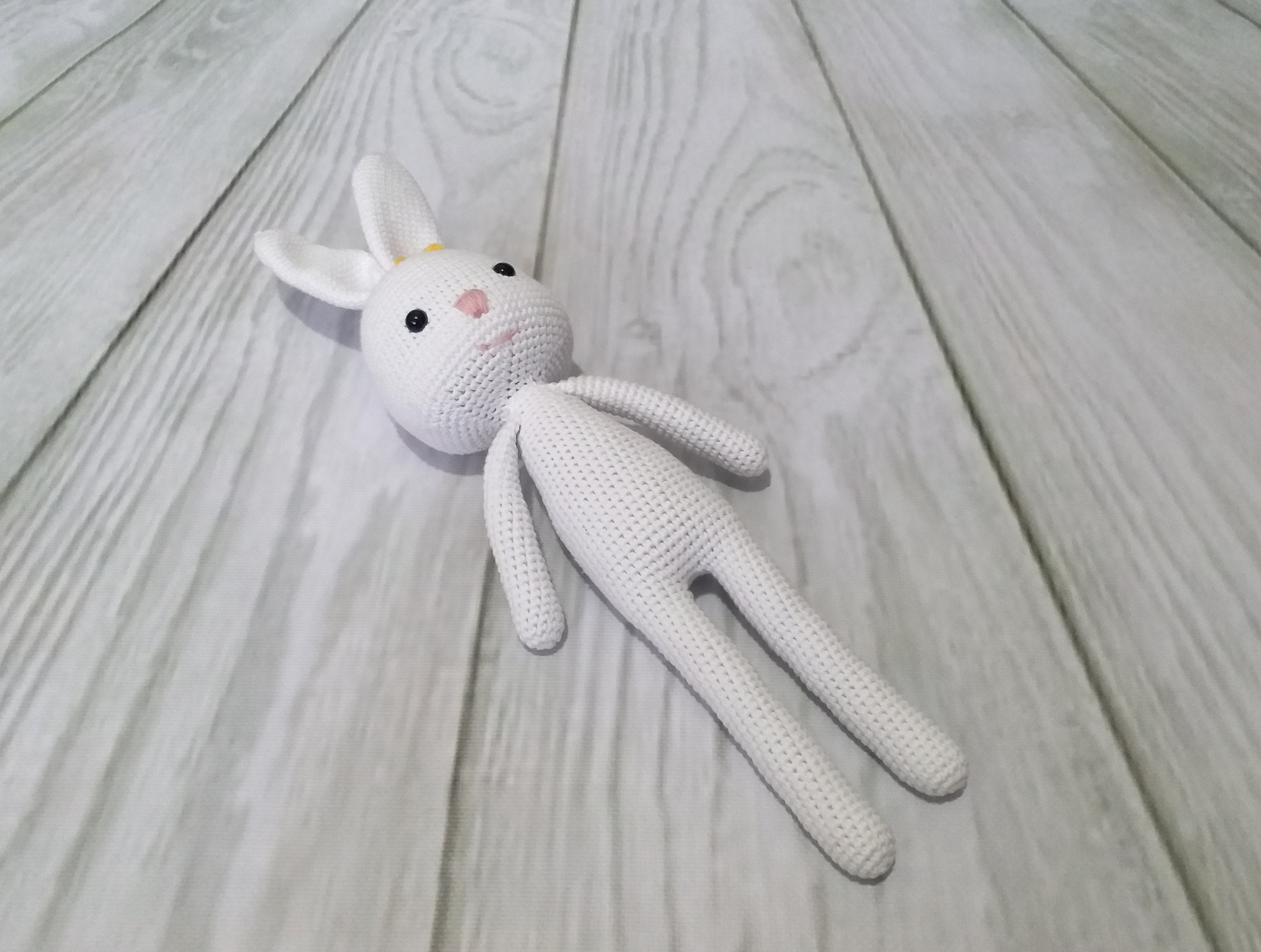 Toy Rabbit Knitted Toy Rabbit Crochet Bunny Amigurumi Bunny | Etsy