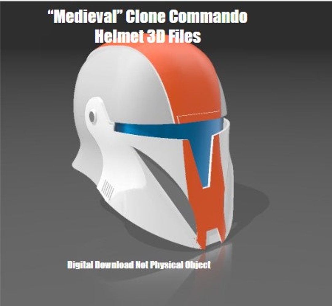 Medieval Clone Commando Helmet 3D Files(3mf) - Etsy