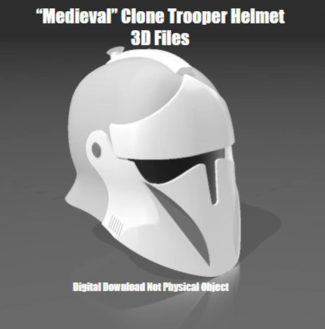 Medieval Clone Trooper Helmet 3D Files(3mf) - Etsy