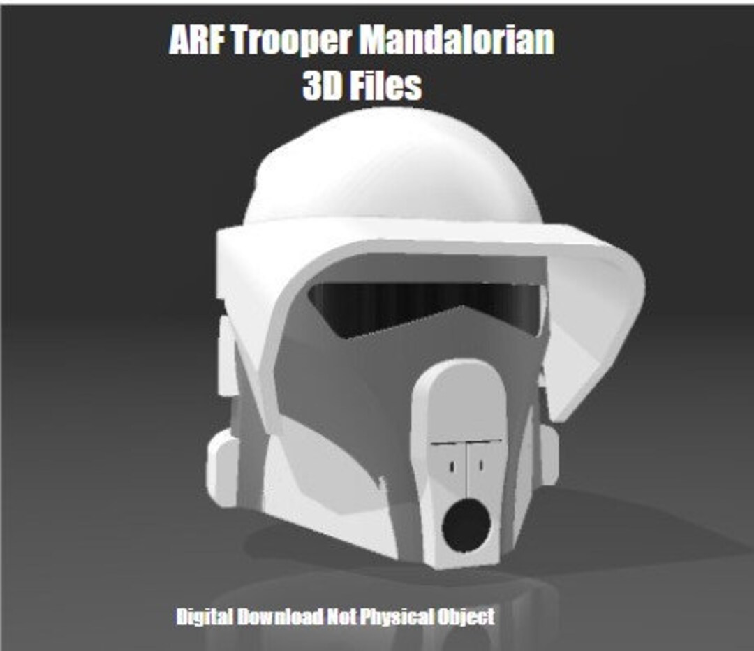 Clone ARF Trooper Inspired Mandalorian Helmet 3D Files(3mf) - Etsy