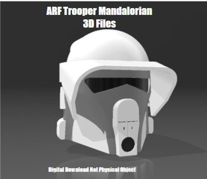 Clone ARF Trooper Inspired Mandalorian Helmet 3D Files3mf - Etsy