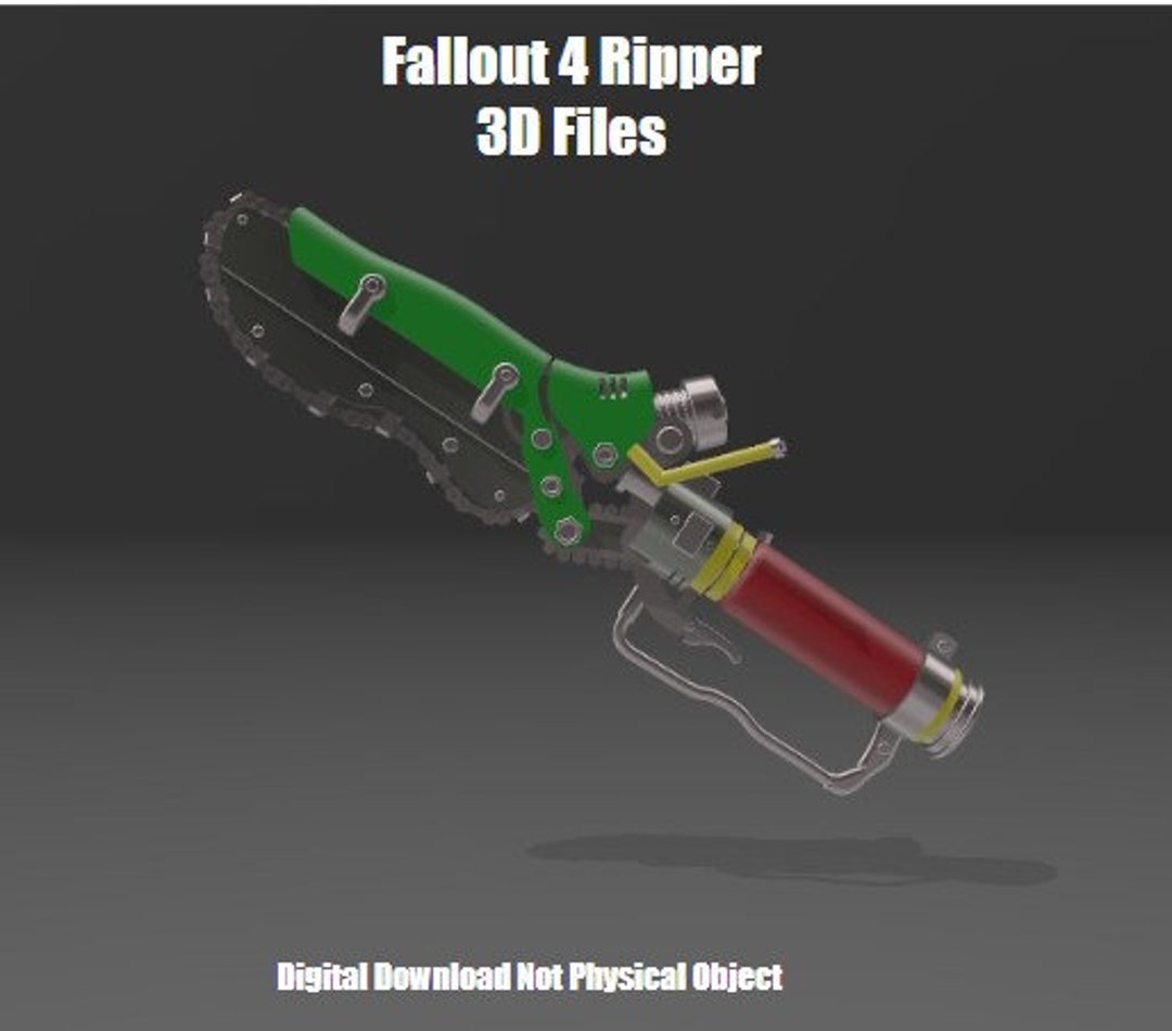 Fallout 4 Ripper Chainsaw Sword 3D Files(3mf) - Etsy