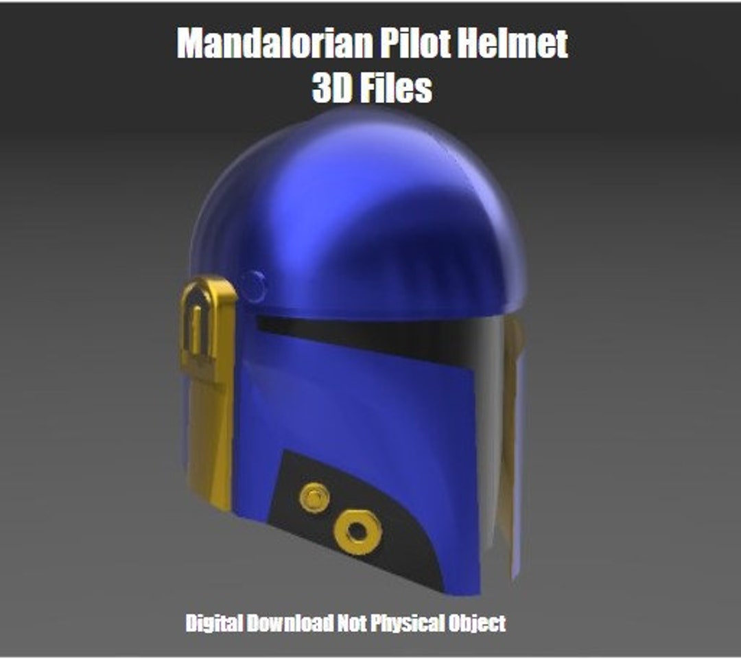 Mandalorian Pilot Helmet 3D Files(3mf) - Etsy