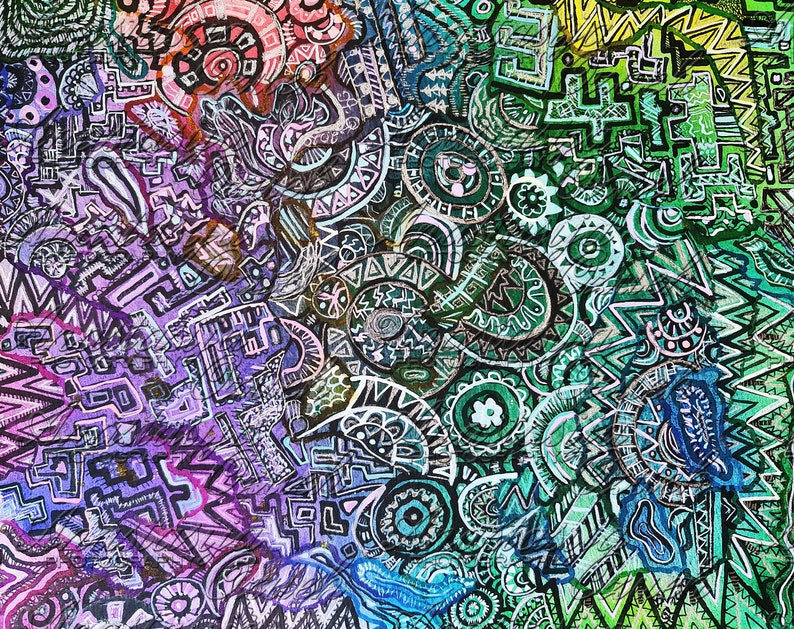 Downloadable Digital Print of an Original Abstract ART ''ENVY'' From ...