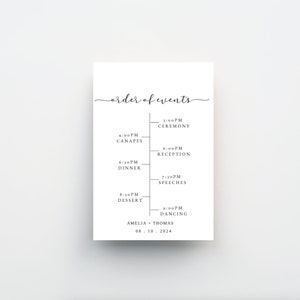 Classic Wedding Program Template Elegant Wedding Program - Etsy