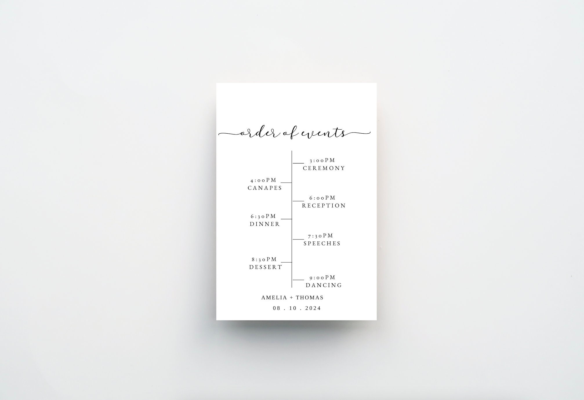 Classic Wedding Program Template Elegant Wedding Program - Etsy