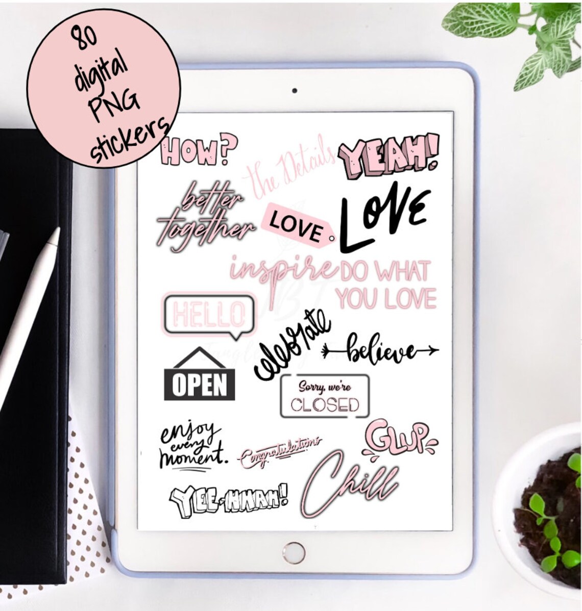 Motivational Quotes Digital Stickers Precropped Digital | Etsy