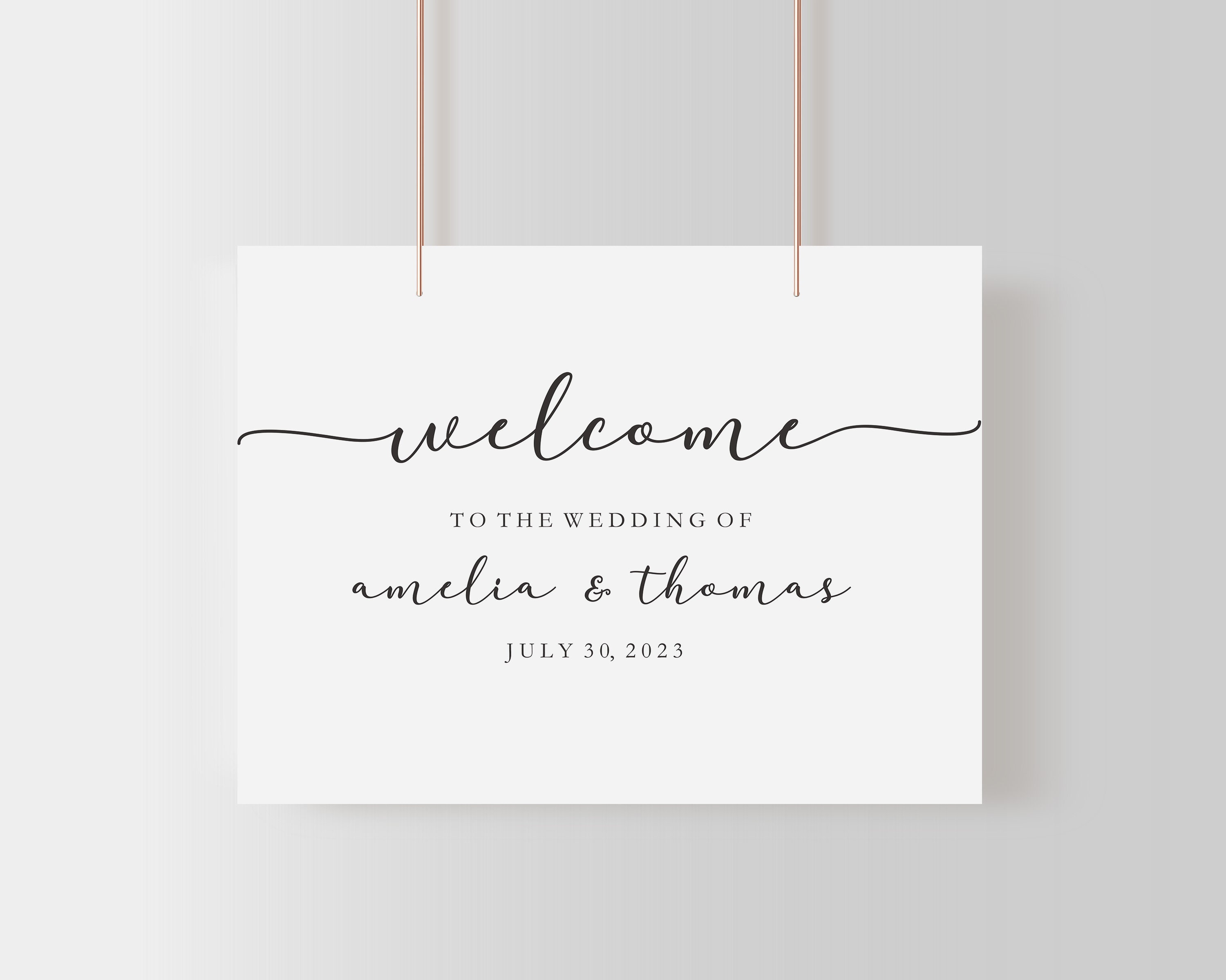 Welcome to the Wedding of Sign Template Editable Wedding - Etsy Australia