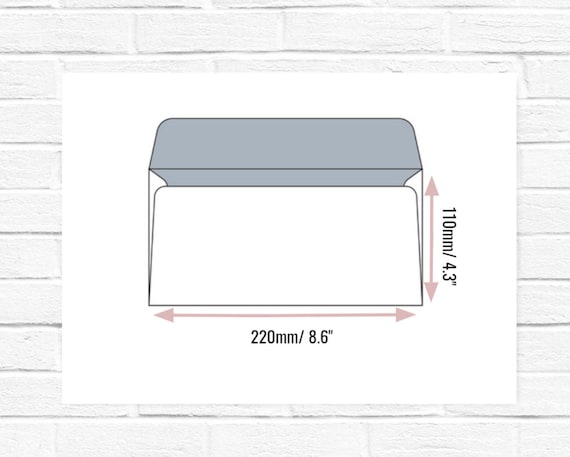 Standard Envelope Template Vector
