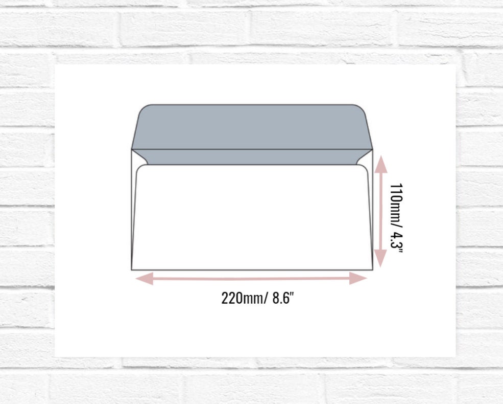 DL Envelope Template Easy Envelope Pattern DL Envelope - Etsy