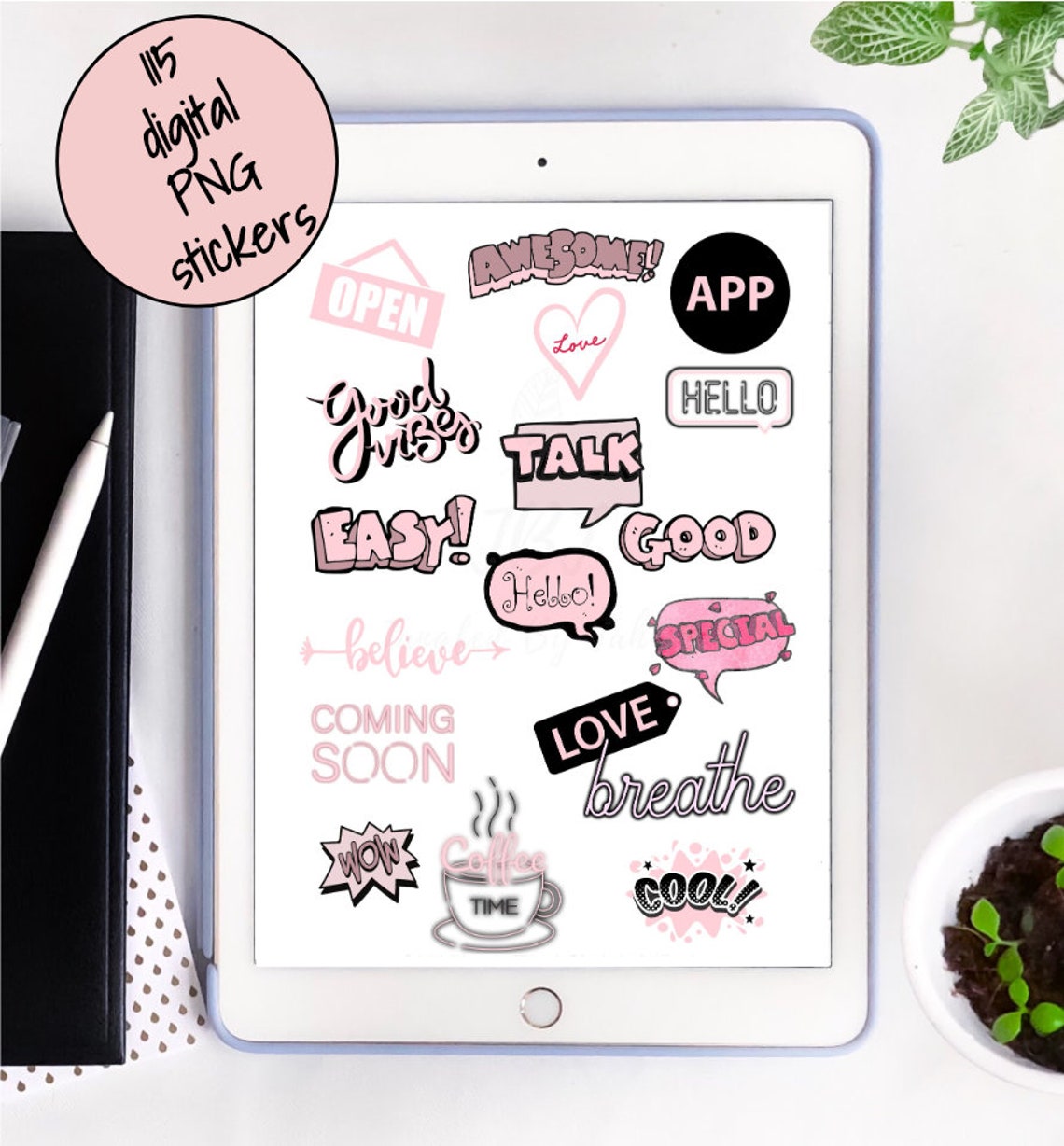 Motivational Quotes Digital Stickers Precropped Digital | Etsy