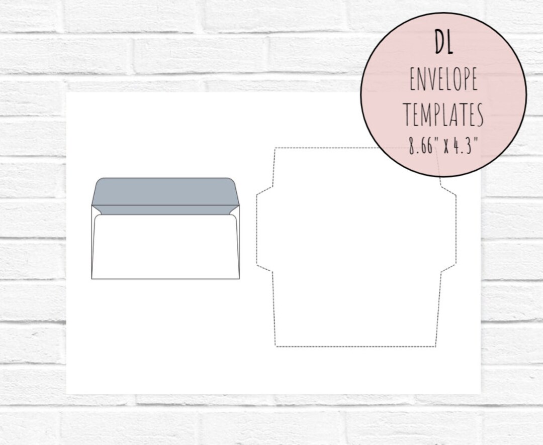 DL Envelope Template, Easy Envelope Pattern, DL Envelope, Standard ...