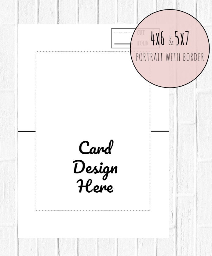 Foldable Cards 5x7 and 4x6 Vertical | Etsy UK
